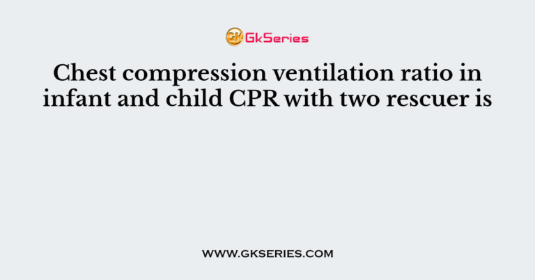 Chest compression ventilation ratio in infant and child CPR with two ...