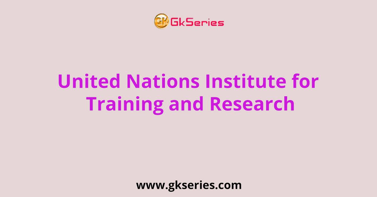 United Nations Institute for Training and Research